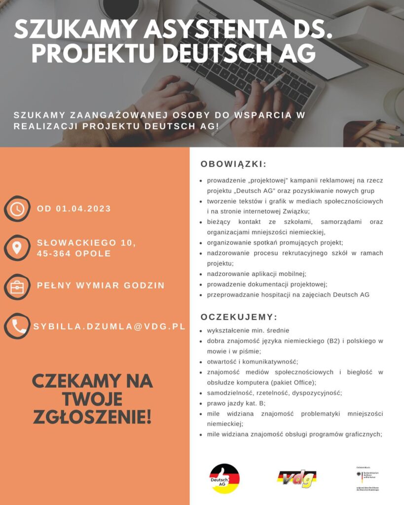 Zatrudnienie: Asystent ds. Projektu "Deutsch AG" - Supereule ...